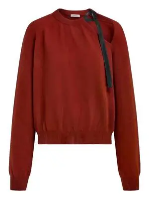 SALVATORE FERRAGAMO Ferragamo Crew Neck Sweater With Cut-Out Detail