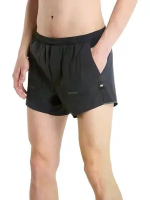 CIELE Atshort 5 Logo-patch Elasticated-waist Shorts - Black