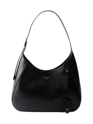 Prada Boogie Large Leather Bag - Black