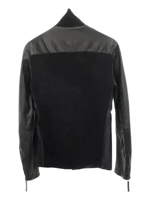Emporio Armani Panelled Zip-up Jacket - Black