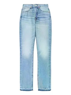 RE/DONE High-rise Light Wash Jeans - Blue