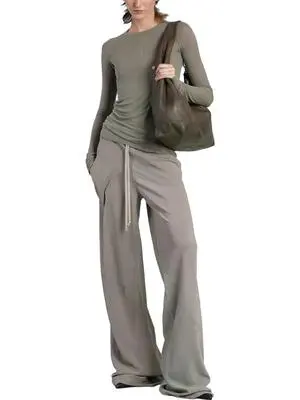 Rick Owens Ribbed Long-sleeve Sweater - Grey