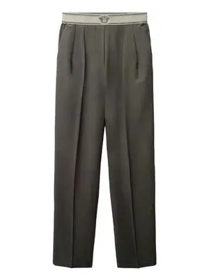 Versace Wool-mohair Pants - Grey