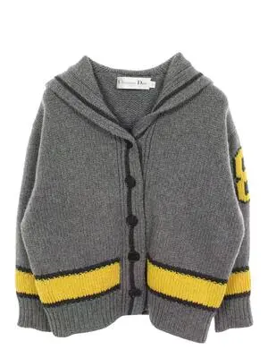 Dior 2000s Sailor-collar Star-motif Cardigan - Grey