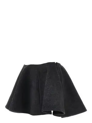 GANNI Flared Mini Skirt - Grey