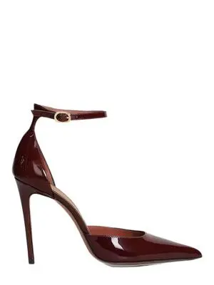 CASTAGNA Caryn Pointed-toe Ankle-strap Pumps - Red