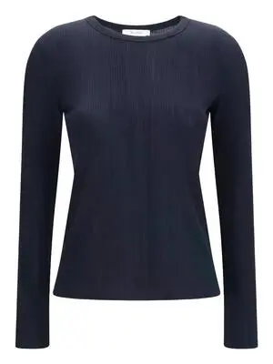 Max Mara Ribbed Long-sleeve T-shirt - Blue