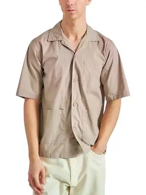Aspesi Patch-pocket Spread-collar Shirt - Neutrals