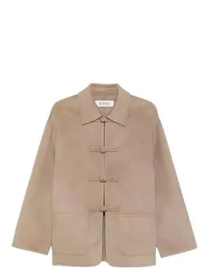 RÓHE Mandarin-fastening Jacket - Brown