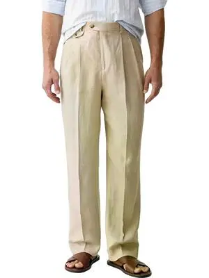 Gant Linen Tailored Trousers - Neutrals