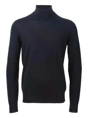 DRUMOHR Roll-neck Wool Sweater - Blue
