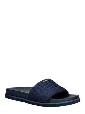 Gant Woven-effect Slides - Blue