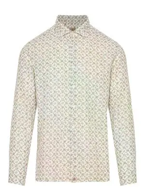 SONRISA Floral-print Long-sleeve Shirt - Neutrals