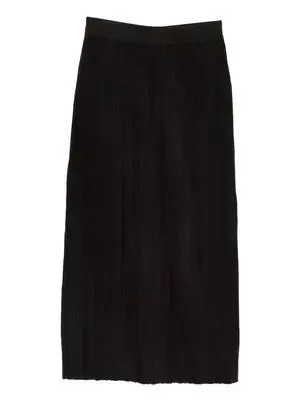 ALYSI Ribbed-knit Skirt - Brown