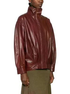 ARMA Paula Zip-up Leather Jacket - Red