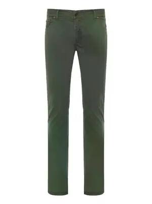 RICHARD J. BROWN Logo Patch Straight-leg Trousers - Green
