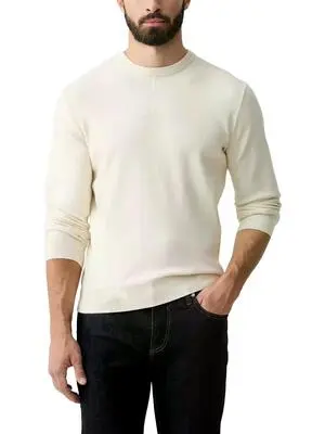 Guess Logo-embroidered Crew-neck Sweater - Neutrals