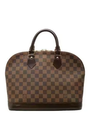 LOUIS VUITTON 2008 Damier Ebene Alma Pm Handbag - Brown