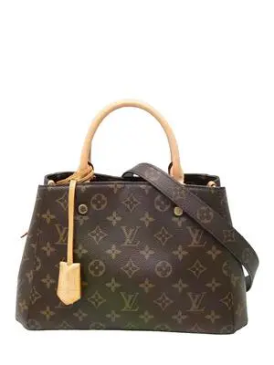 LOUIS VUITTON 2018 Monogram Montaigne Bb Satchel - Brown