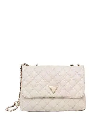 Guess Giully Quilted Cross Body Bag - Neutrals