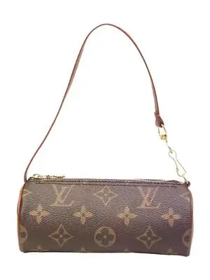 LOUIS VUITTON 1990-2010 Monogram Papillon Pochette Handbag - Brown