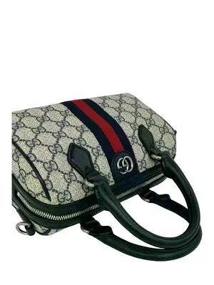 Gucci 2016-2026 Mini Gg Supreme Ophidia Web Satchel - Neutrals