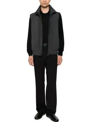 Canali Long-sleeve Polo Shirt - Black