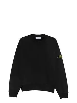 Stone Island Logo-patch Sweatshirt - Black