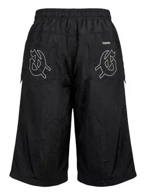 GODSPEED Halftime Logo-embroidered Shorts - Black