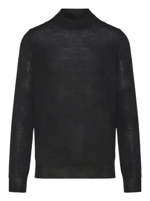 GRAN SASSO High-neck Long-sleeve Sweater - Black