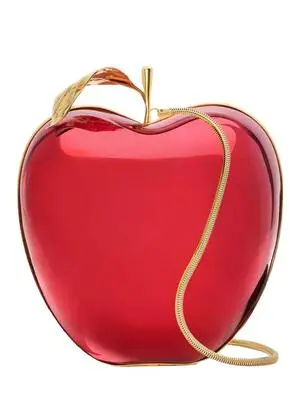 Oscar De La Renta Apple-shaped Clutch Bag - Red