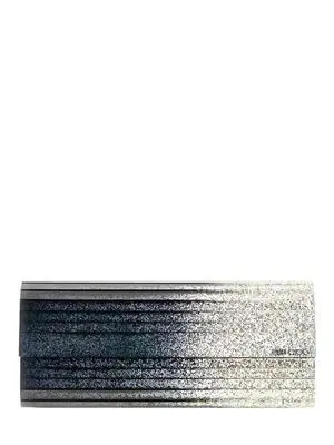 JIMMY CHOO Sweetie Glitter-effect Clutch Bag - Silver