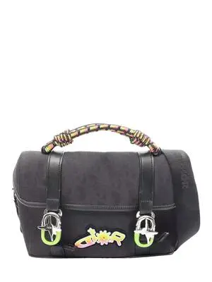 Dior Oblique Canvas Messenger Bag - Black