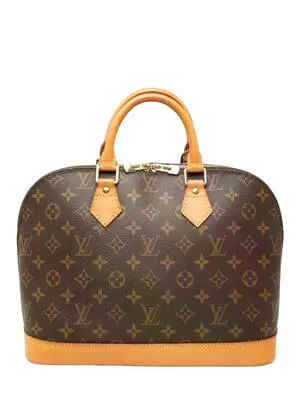 LOUIS VUITTON 1998 Monogram Alma Pm Handbag Brown