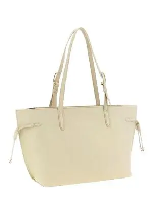 Furla Ava Hammered Leather Tote Bag - Neutrals