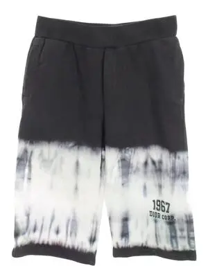 Dior Tie-dye Embroidered Track Pants - Black