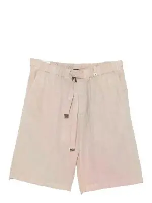 MYTHS Belted Elasticated Shorts - Neutrals
