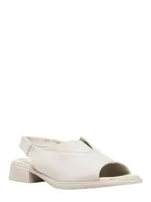 SERGIO MORETTI FIRENZE Touch-strap Slingback Sandals - Neutrals