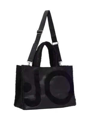 Liu Jo Large Tote Bag With Logo - Black