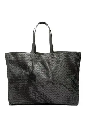 Bottega Veneta 2012-2026 Nylon Intrecciolusion Tote Bag - Grey
