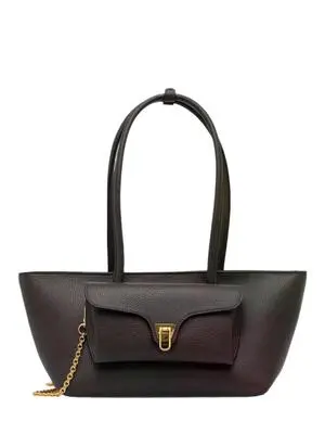 COCCINELLE Medium Double Beat Tote Bag - Brown