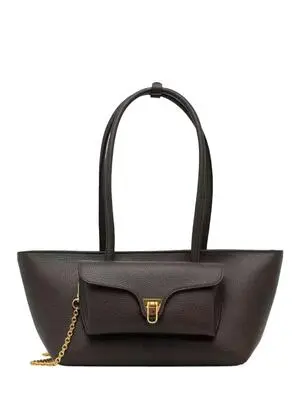 COCCINELLE Medium Double Beat Tote Bag - Brown