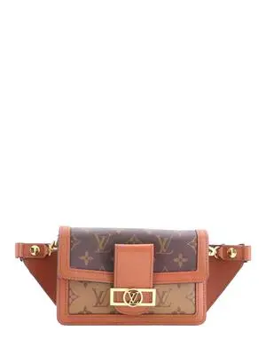 LOUIS VUITTON Dauphine Bumbag Reverse Monogram Canvas Belt Bag - Brown