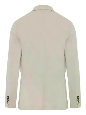 MANDELLI Single-breasted Notch-lapel Blazer - Neutrals