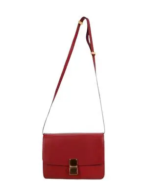 Celine Medium Classic Box Shoulder Bag - Red