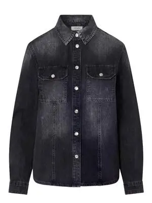 Liu Jo Slim Fit Denim Shirt - Black