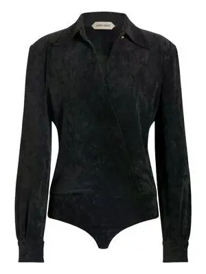 Alberta Ferretti Long-sleeved Bodysuit - Grey