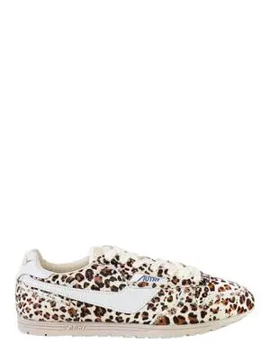 AUTRY Leopard-pattern Sneakers - Neutrals