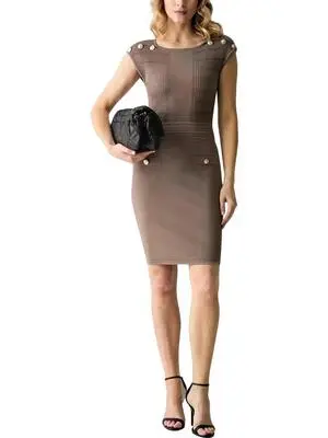 Guess Bodycon Mini Dress - Neutrals