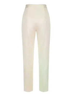 Elie Saab Satin-finish Tailored Trousers - Neutrals
